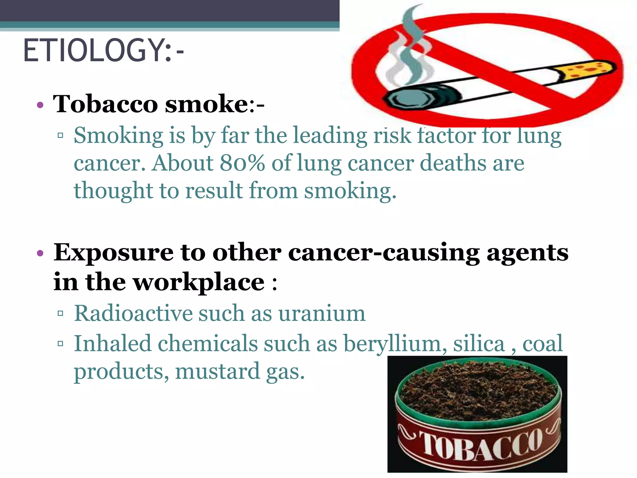 Lung cancer ppt | PPTX