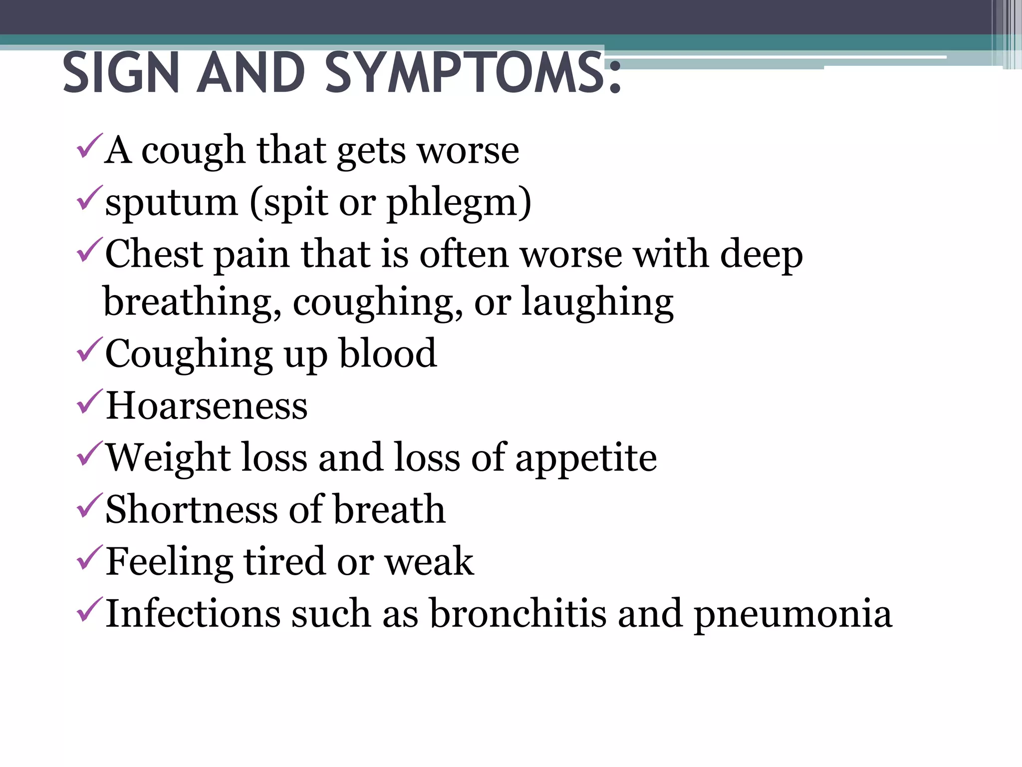 Lung cancer ppt | PPTX