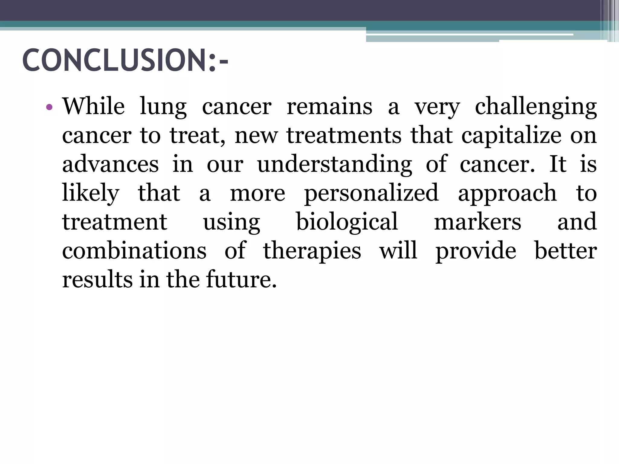 Lung cancer ppt | PPTX
