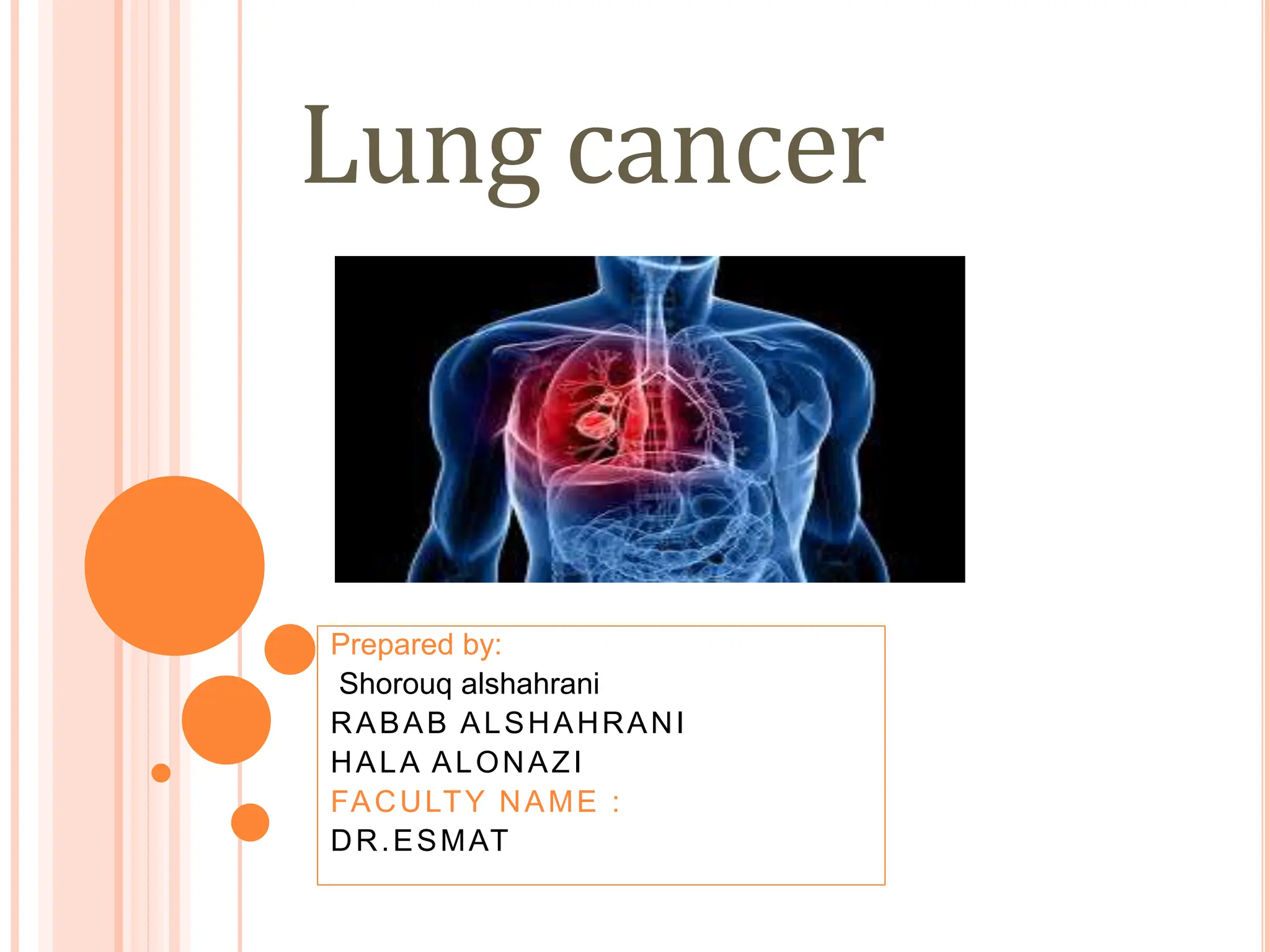 Lung_cancer_presentation.pptx for medical Surgical Nursing | PPTX