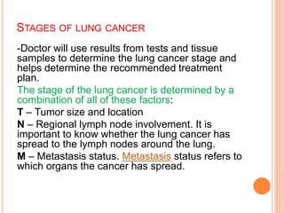 Lung_cancer_presentation.pptx for medical Surgical Nursing | PPTX