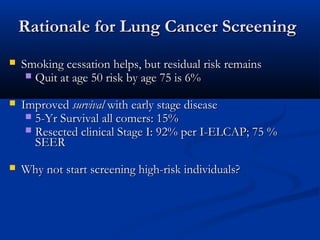 Lung cancer screening | PPT