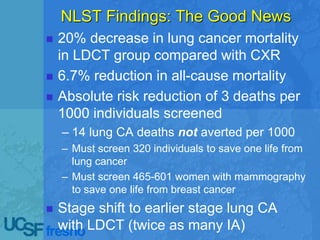Low Dose CT Screening for Early Diagnosis of Lung Cancer | PPTX