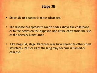 Lung cancer stage 3 symptoms and treatment methodologies | PPTX