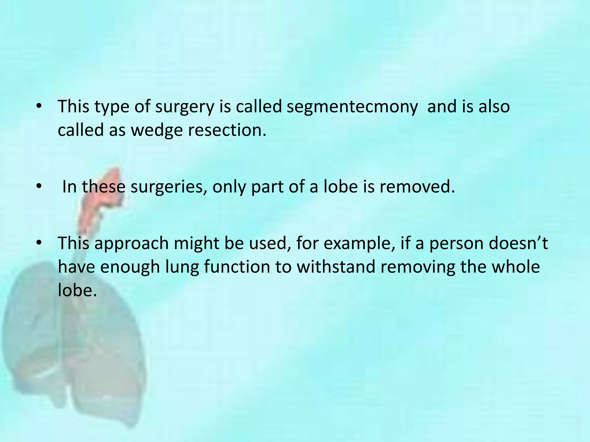 Lung cancer surgery | PPTX