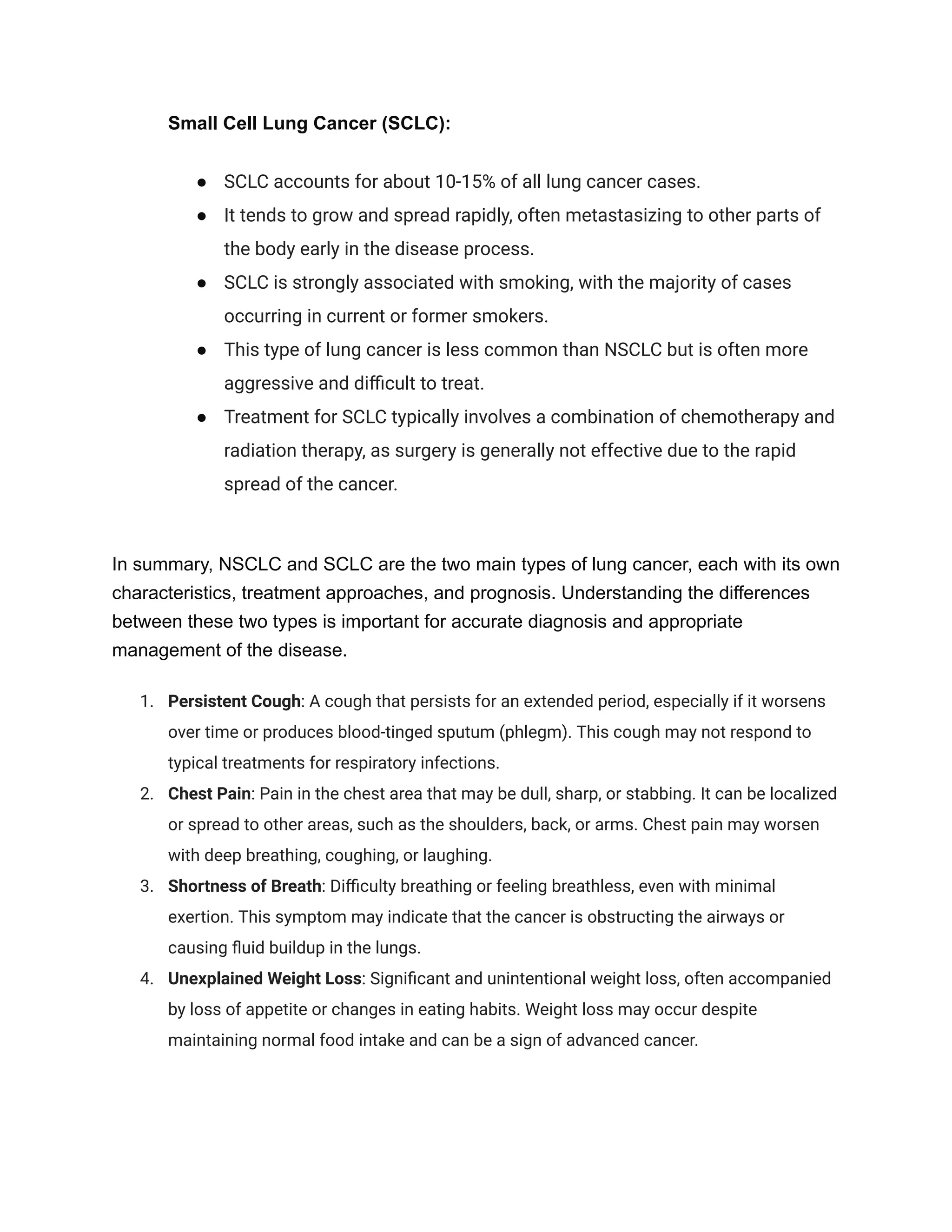 Understanding Lung Cancer Symptoms And Signs Pdf