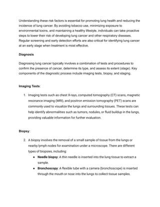 Understanding Lung Cancer Symptoms & Signs | PDF