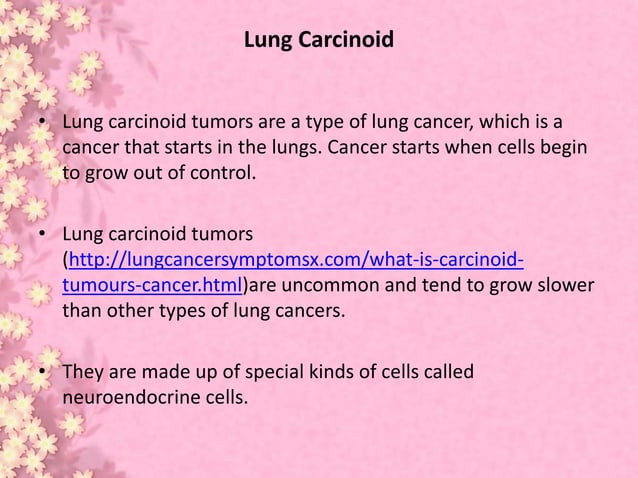 Lung carcinoid tumor | PPTX | Lung and Respiratory Health | Diseases ...