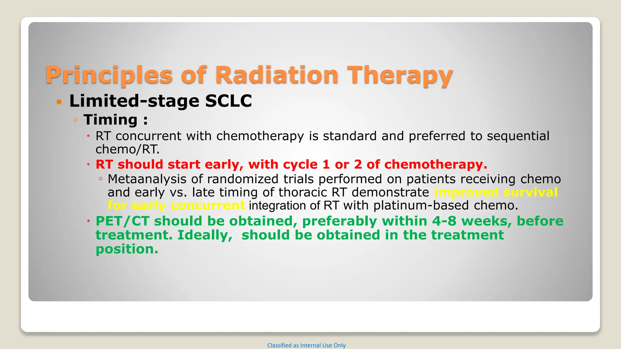 Role of radiotherapy in lung cancer as a treatment | PPTX
