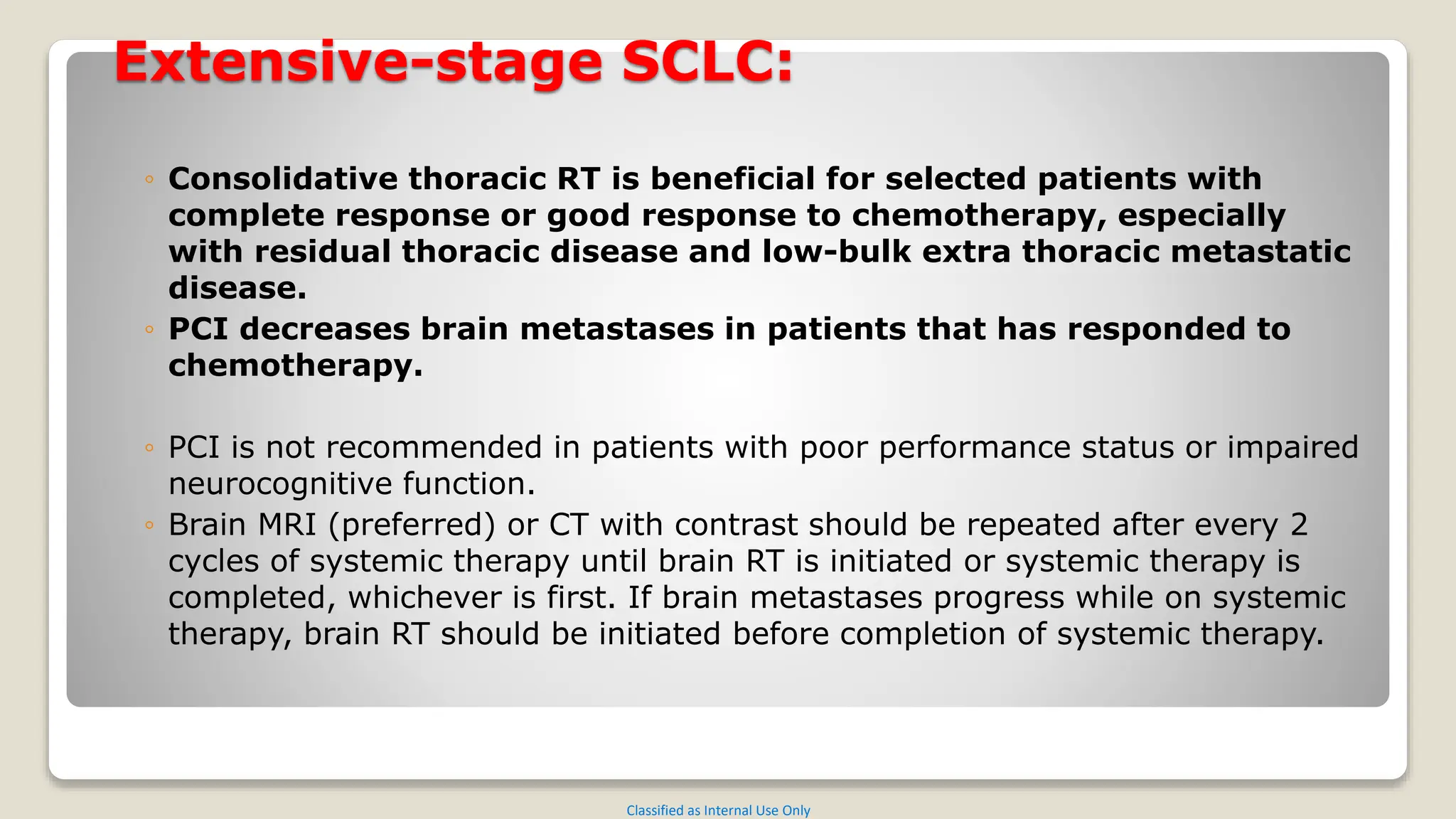 Role of radiotherapy in lung cancer as a treatment | PPTX