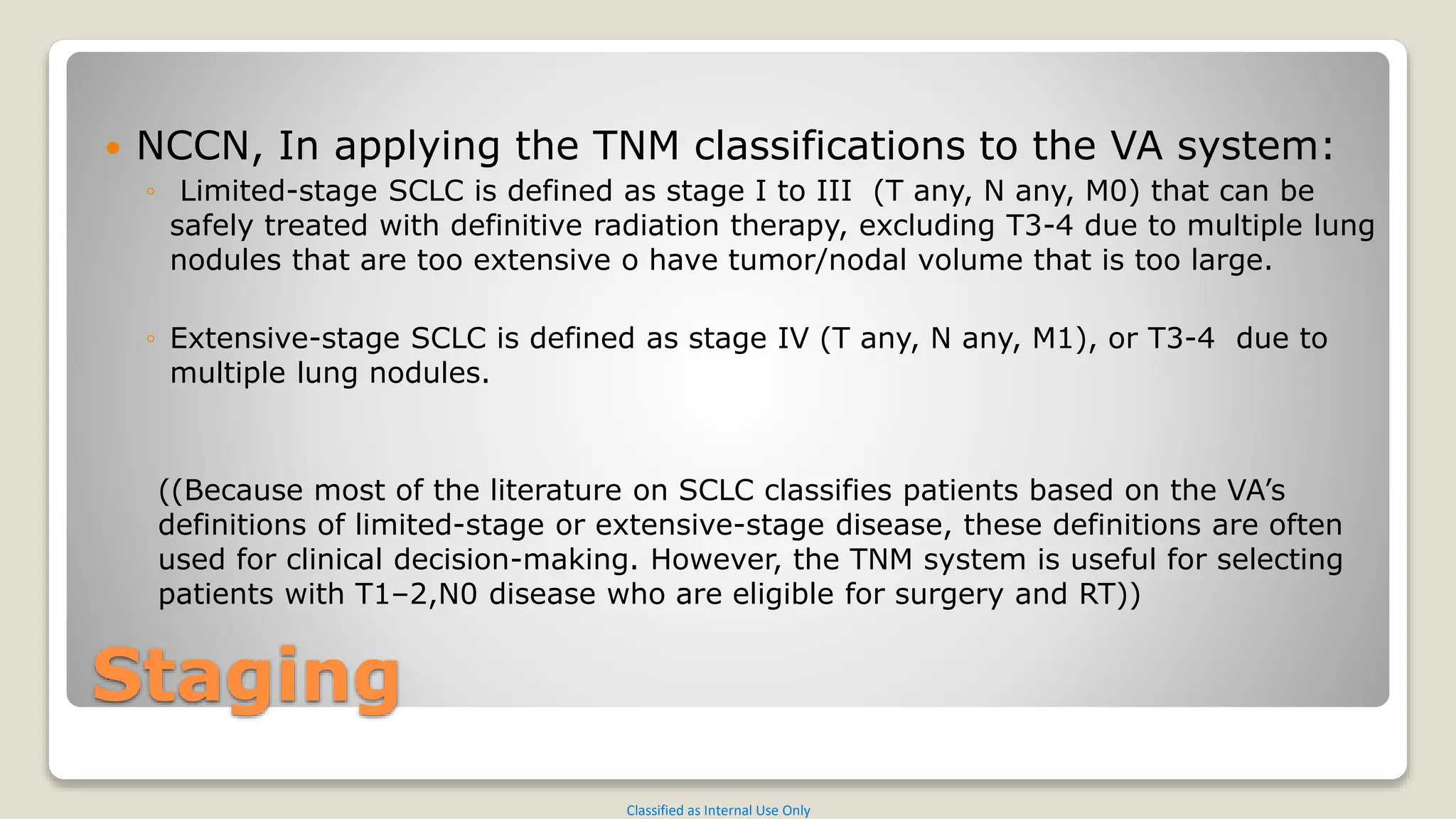 Role of radiotherapy in lung cancer as a treatment | PPTX