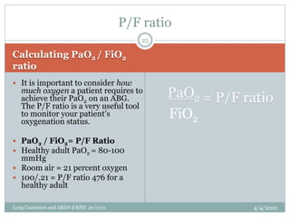 Lung contusion and ARDS | PPTX