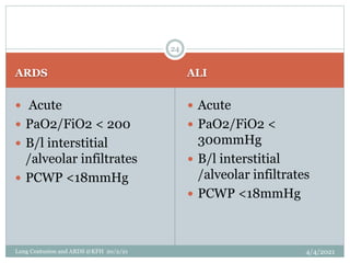 Lung contusion and ARDS | PPT