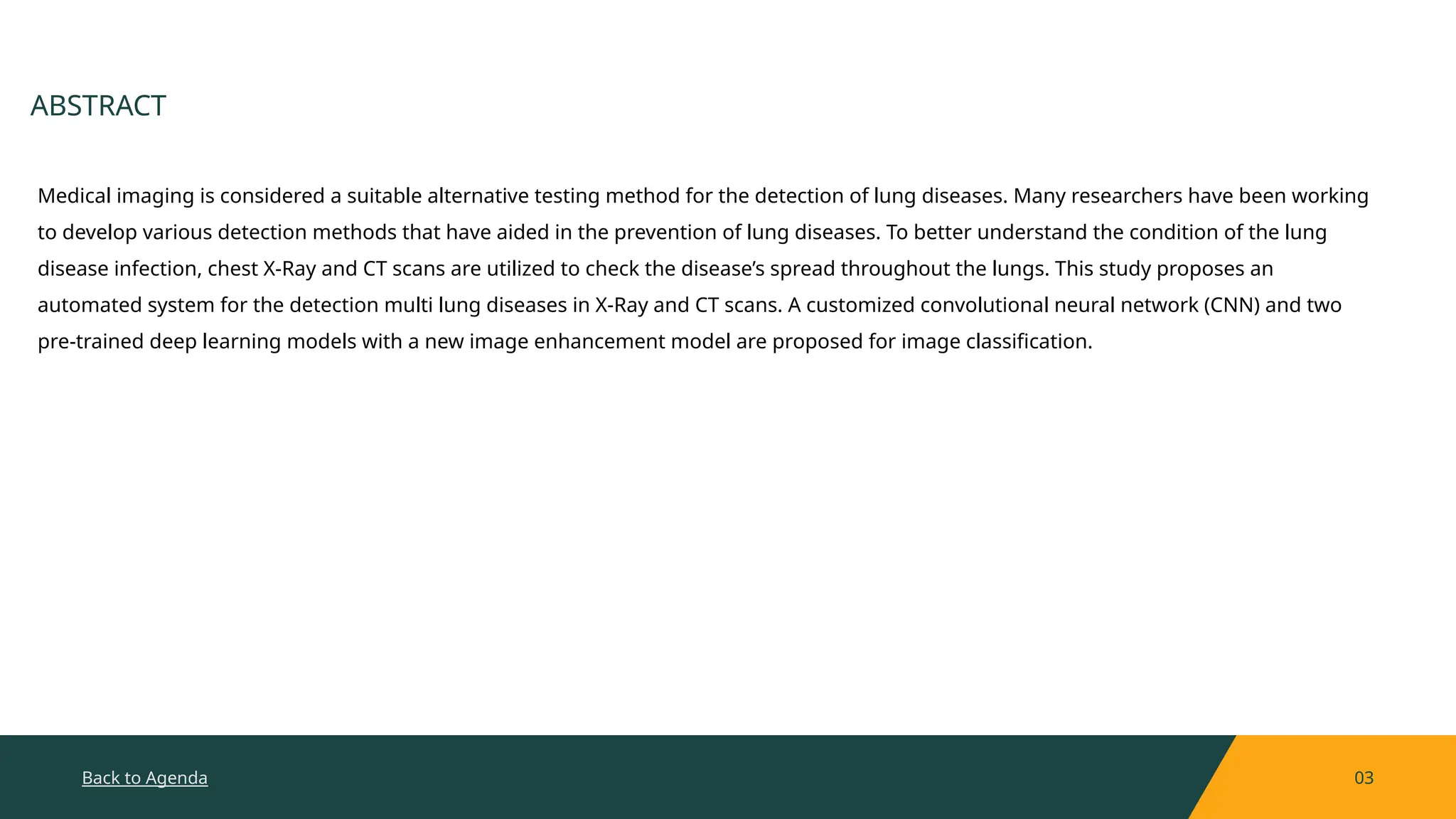 lung disease detection using deep learning | PPTX