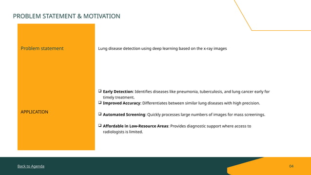 lung disease detection using deep learning | PPTX