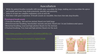 chest & Lung examination | PPTX