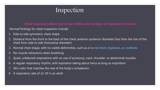 chest & Lung examination | PPTX