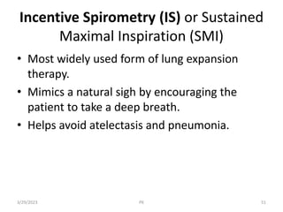 lungexpansiontherapy and bronchial hygiene therapy | PDF