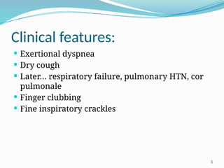 Lung fibrosis.pptx lungs fibrosis , pulmo | PPTX