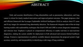 Lung abnormalities indentification with explainable AI | PPT