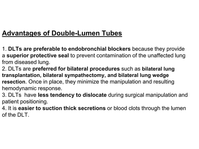LUNG ISOLATION techniques and one lung ventilation | PPTX