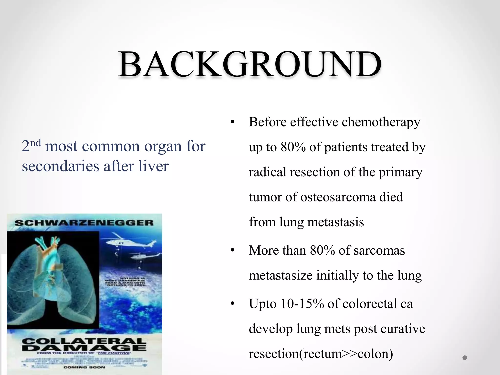 management of lung mets | PPTX