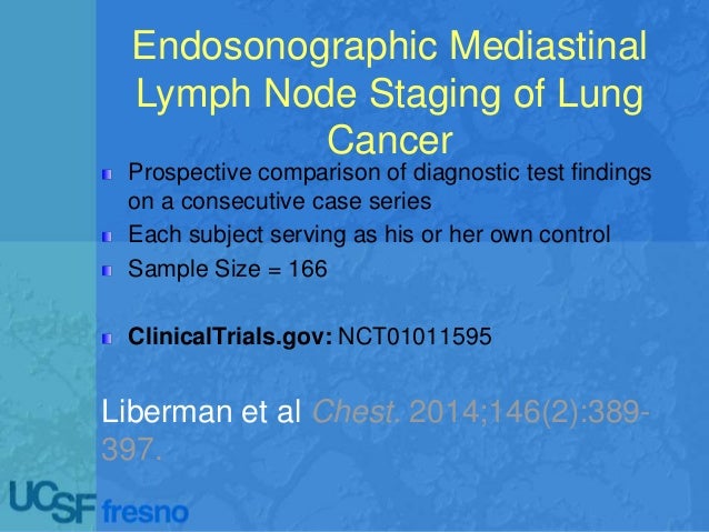 Echoendoscopic Lymph Node Staging In Lung Cancer An