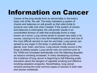 Lung Presentation | KEY | Cancer | Diseases and Conditions