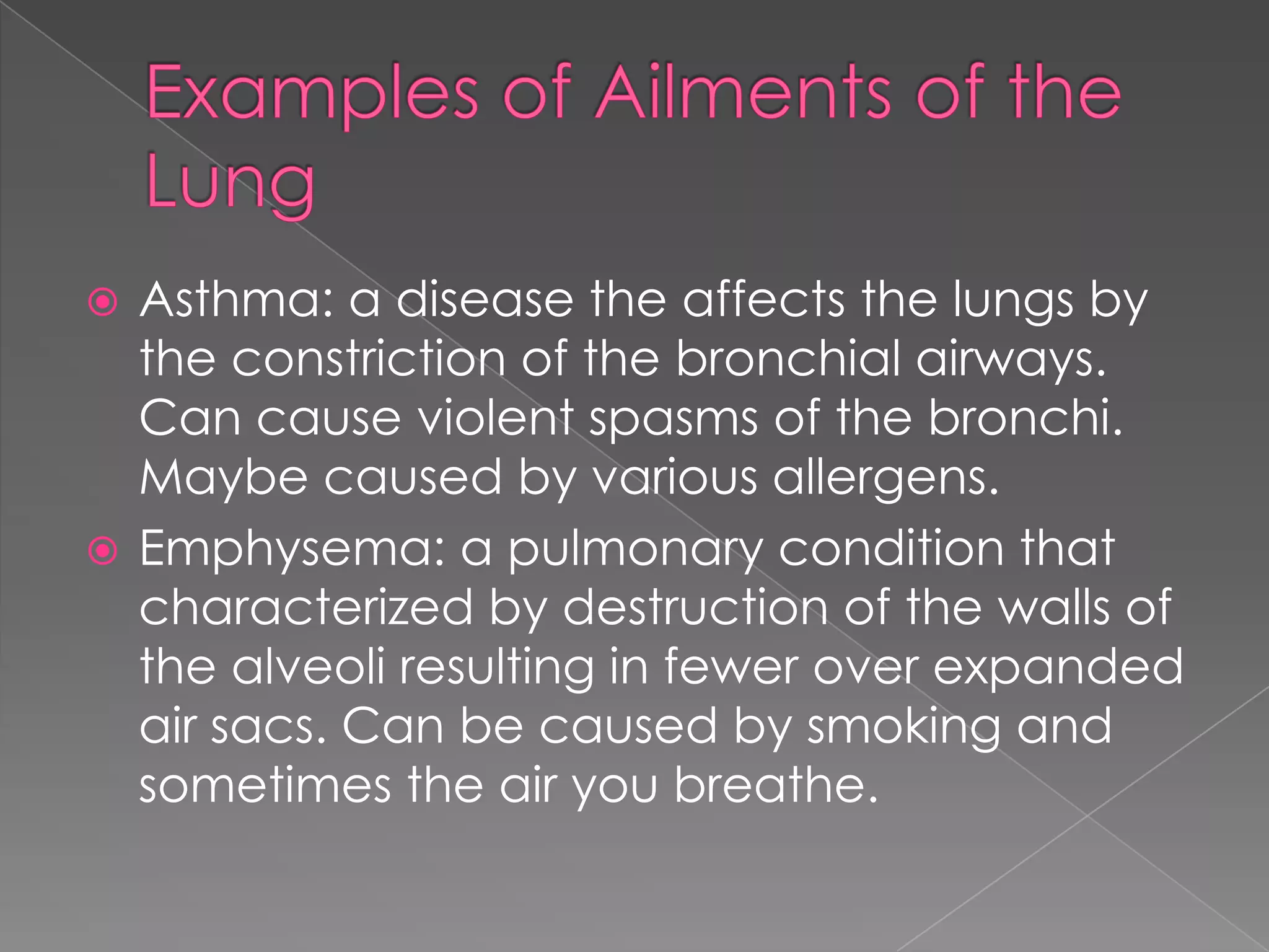 Lung presentation 2 | PPTX