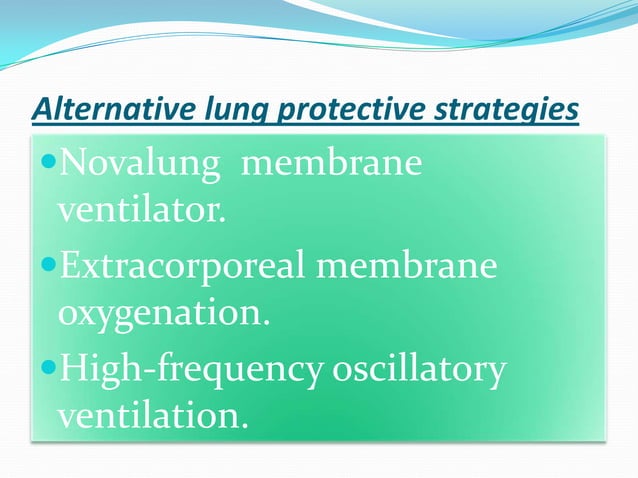 Lung protective strategies in anaesthesia | PPTX