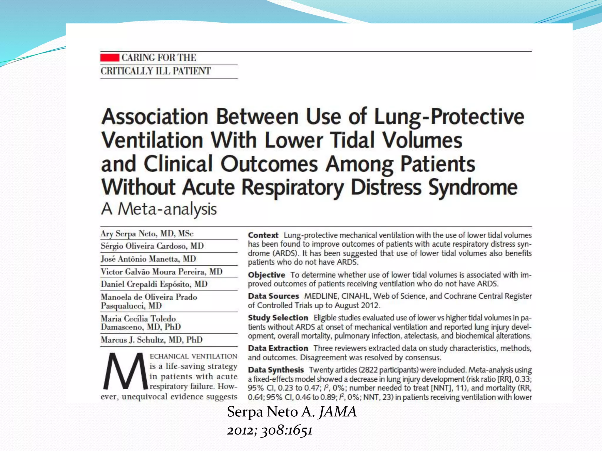 Lung Protective Ventilation | PPTX