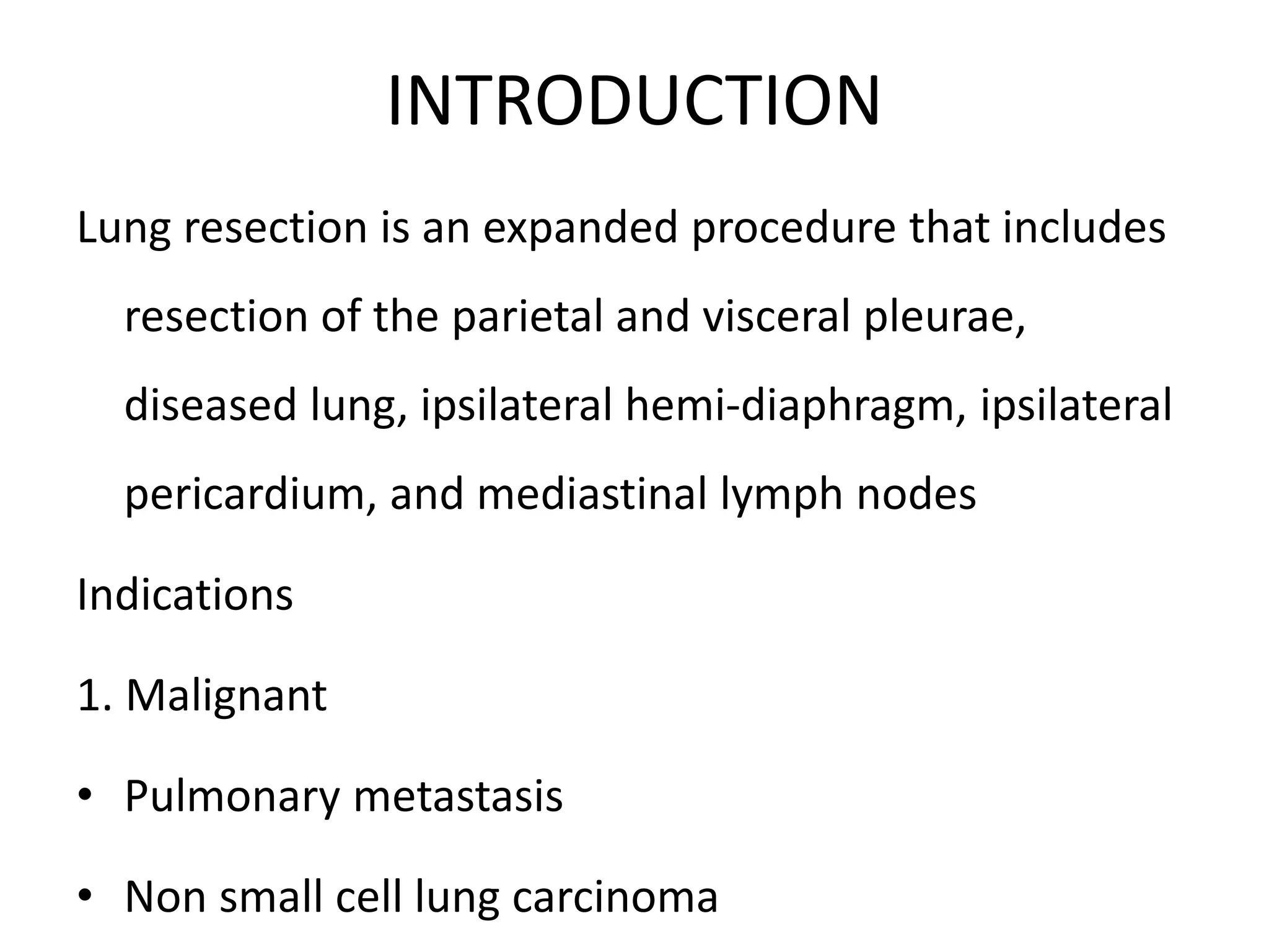Lung resection | PPTX