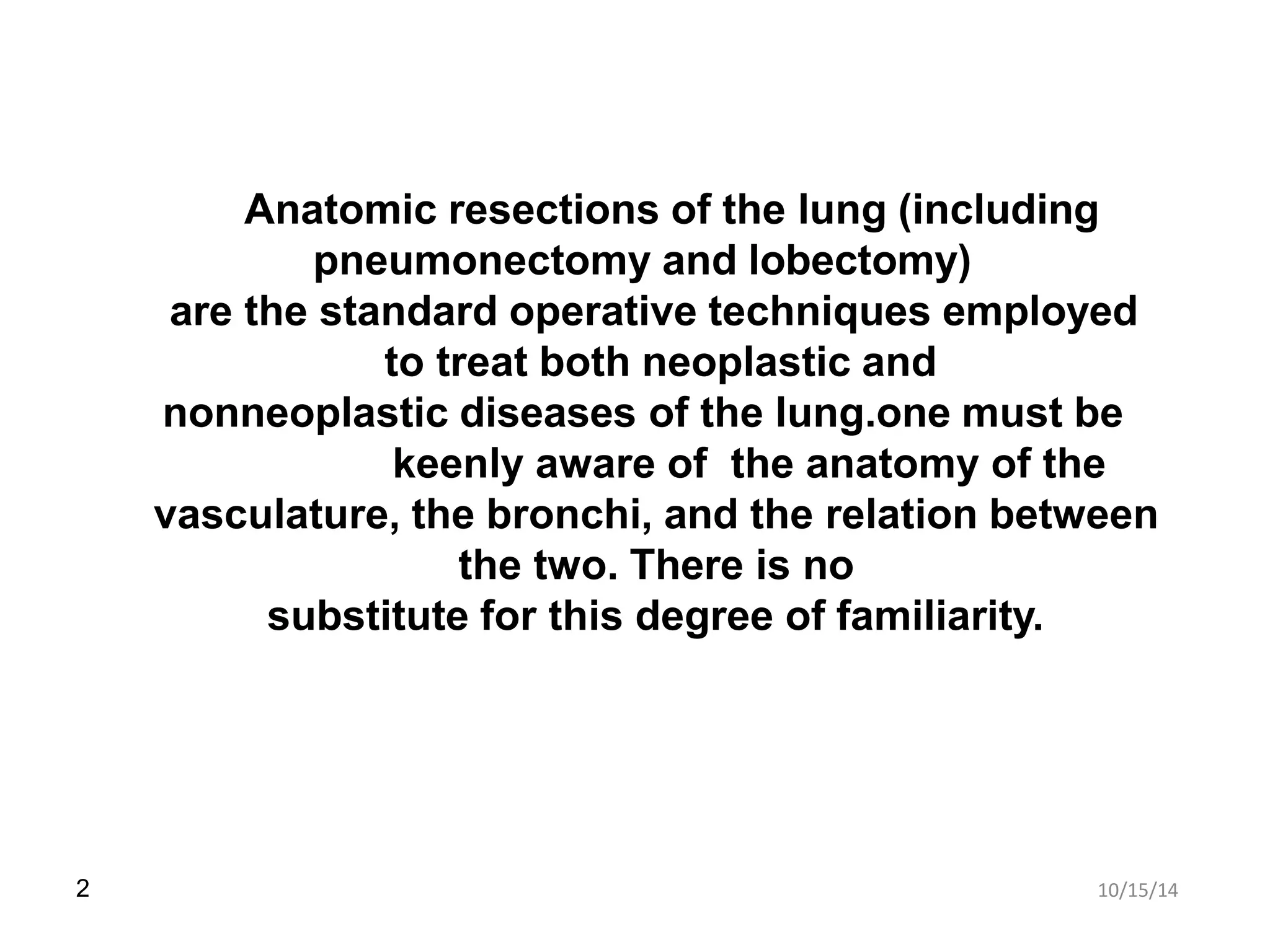 Lung resections | PPTX