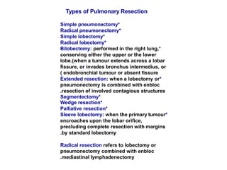 Lung resections | PPTX