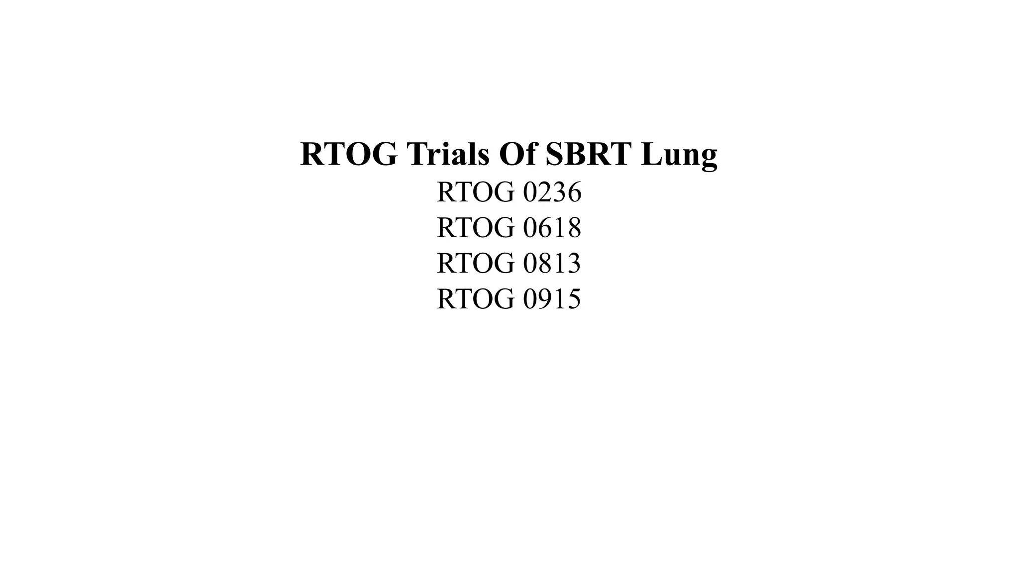 Lung sbrt ppt | PPTX