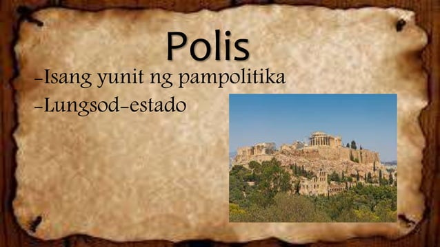 Lungsod Estado sa Gresya | PPTX