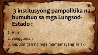 Lungsod Estado sa Gresya | PPTX