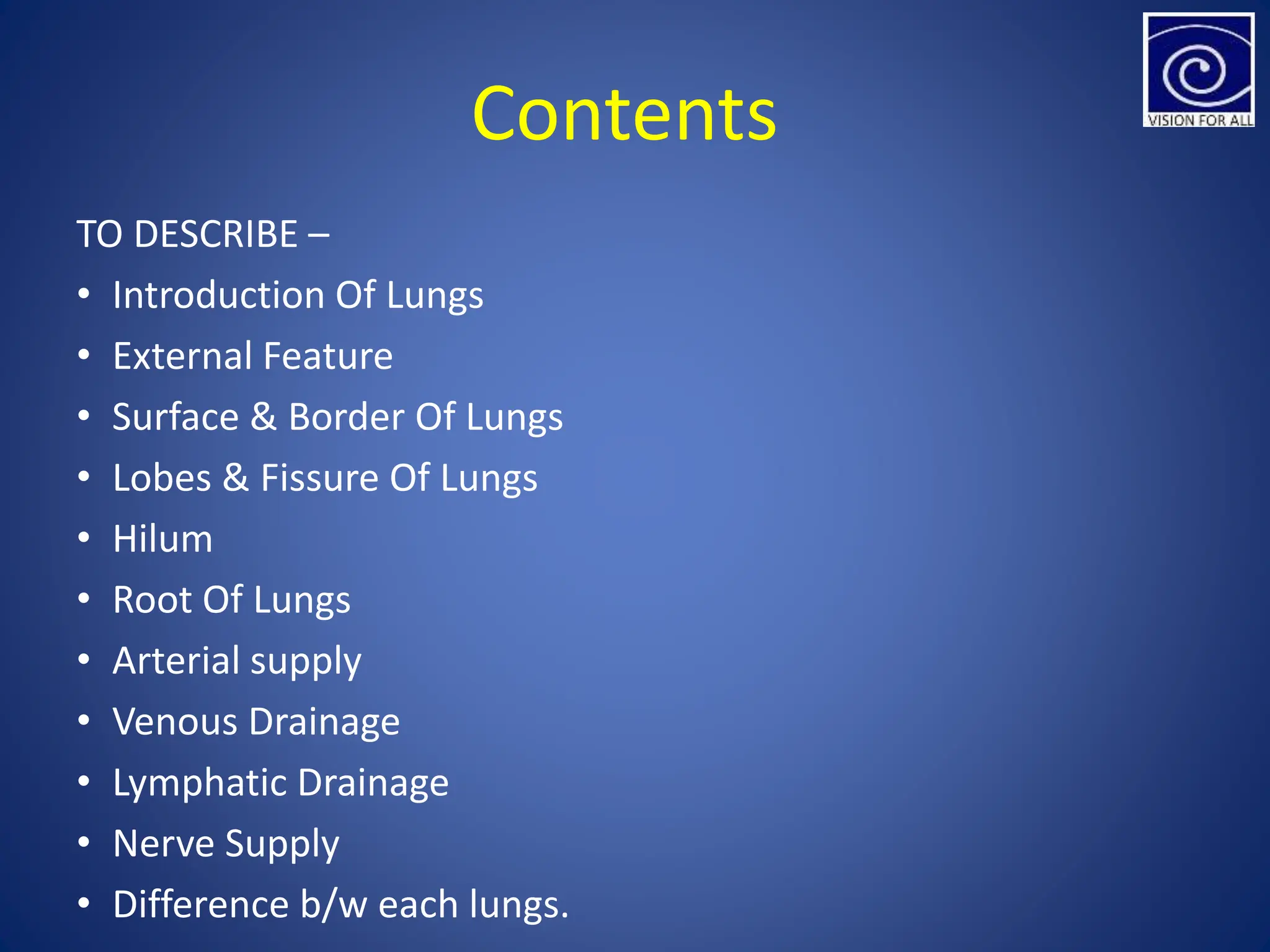 Lung: Anatomy and physiology by Pradumn .pptx | Lung and Respiratory Health | Diseases and ...