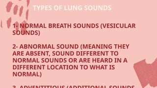 lungsPRESENTATION definition, sounds types | PPTX