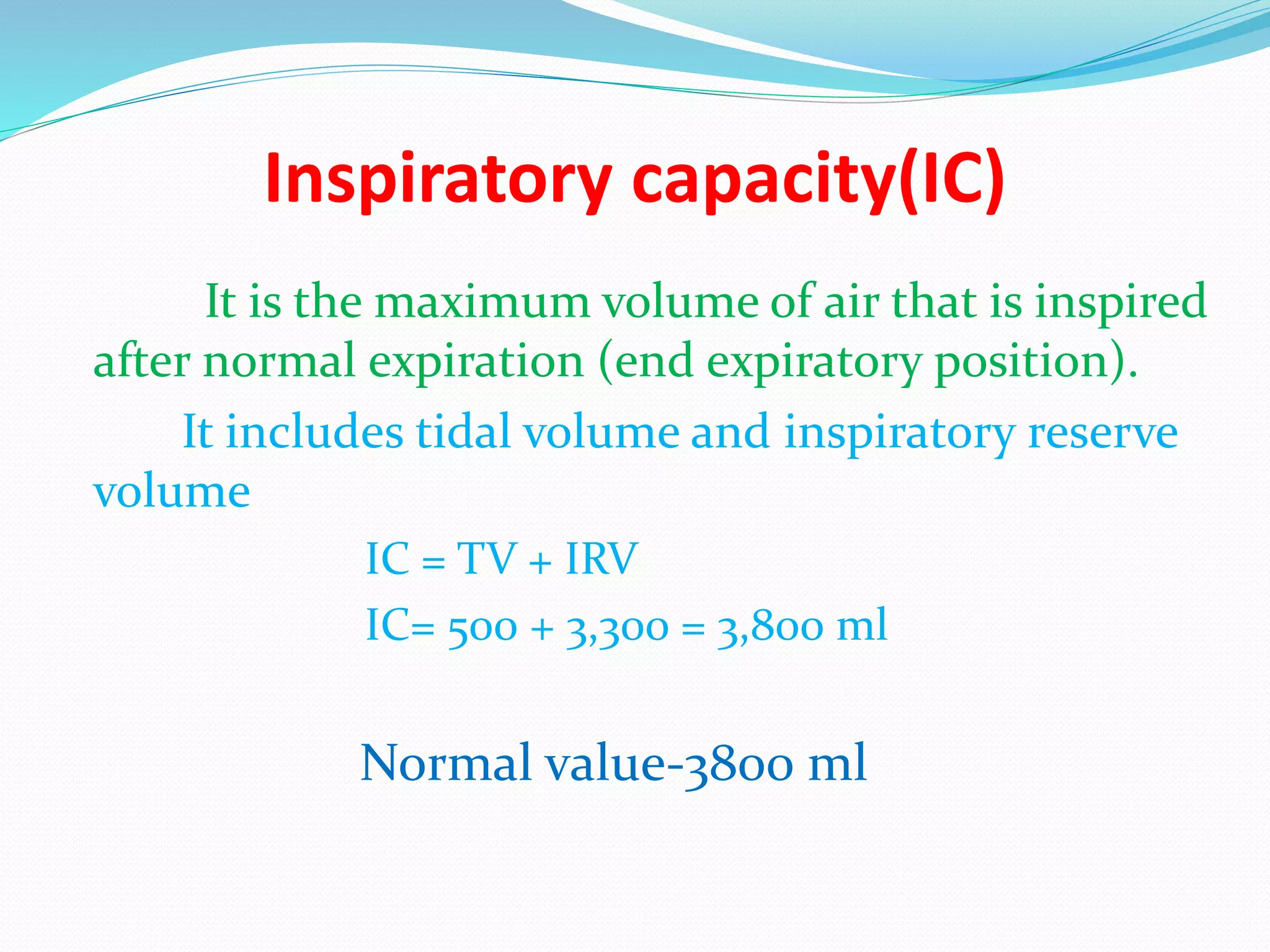 Lungs volume and Capacities | PPTX