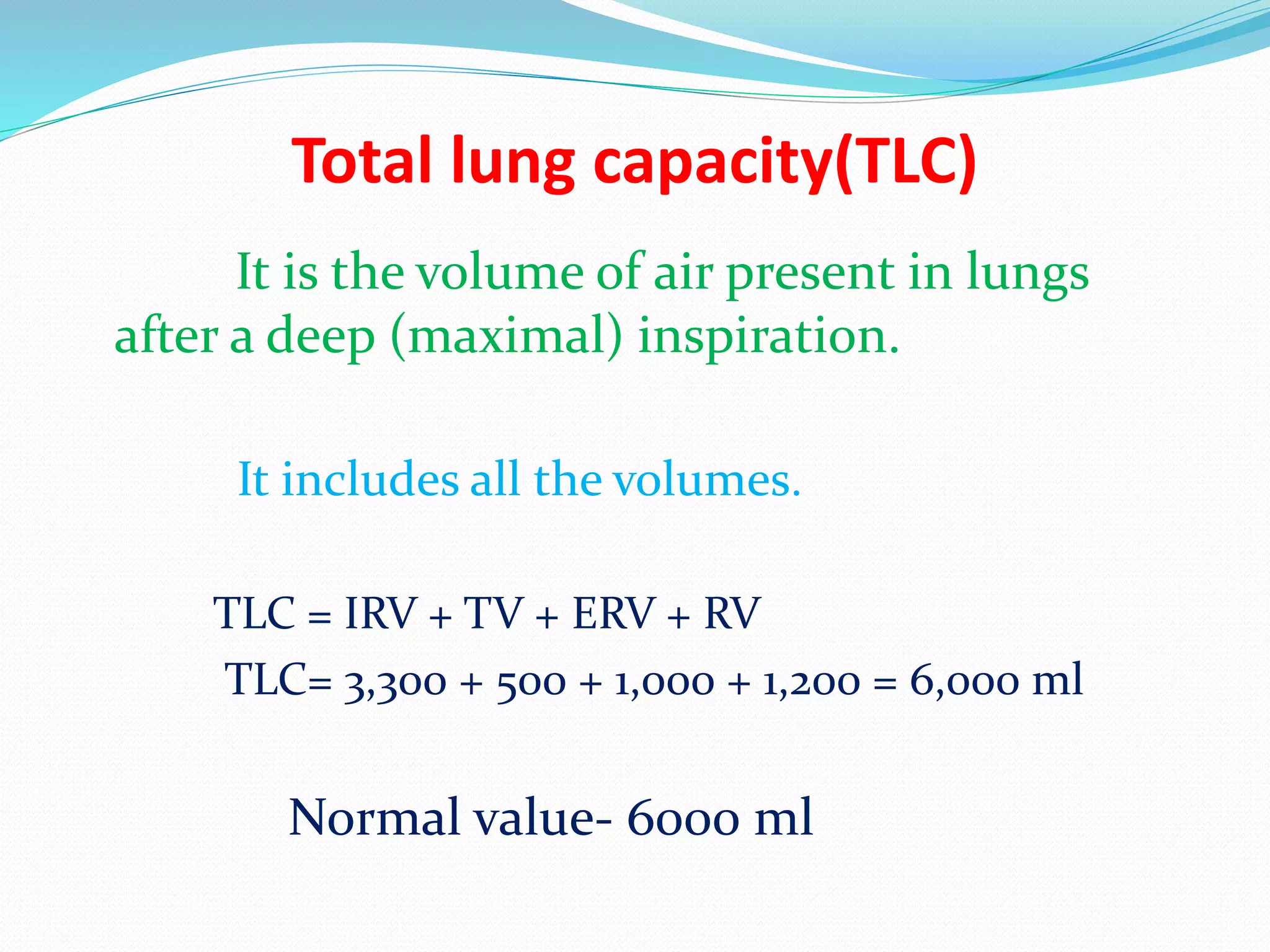 Lungs volume and Capacities | PPTX