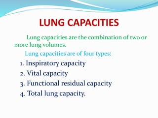 Lungs volume and Capacities | PPTX