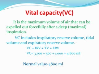 Lungs volume and Capacities | PPTX