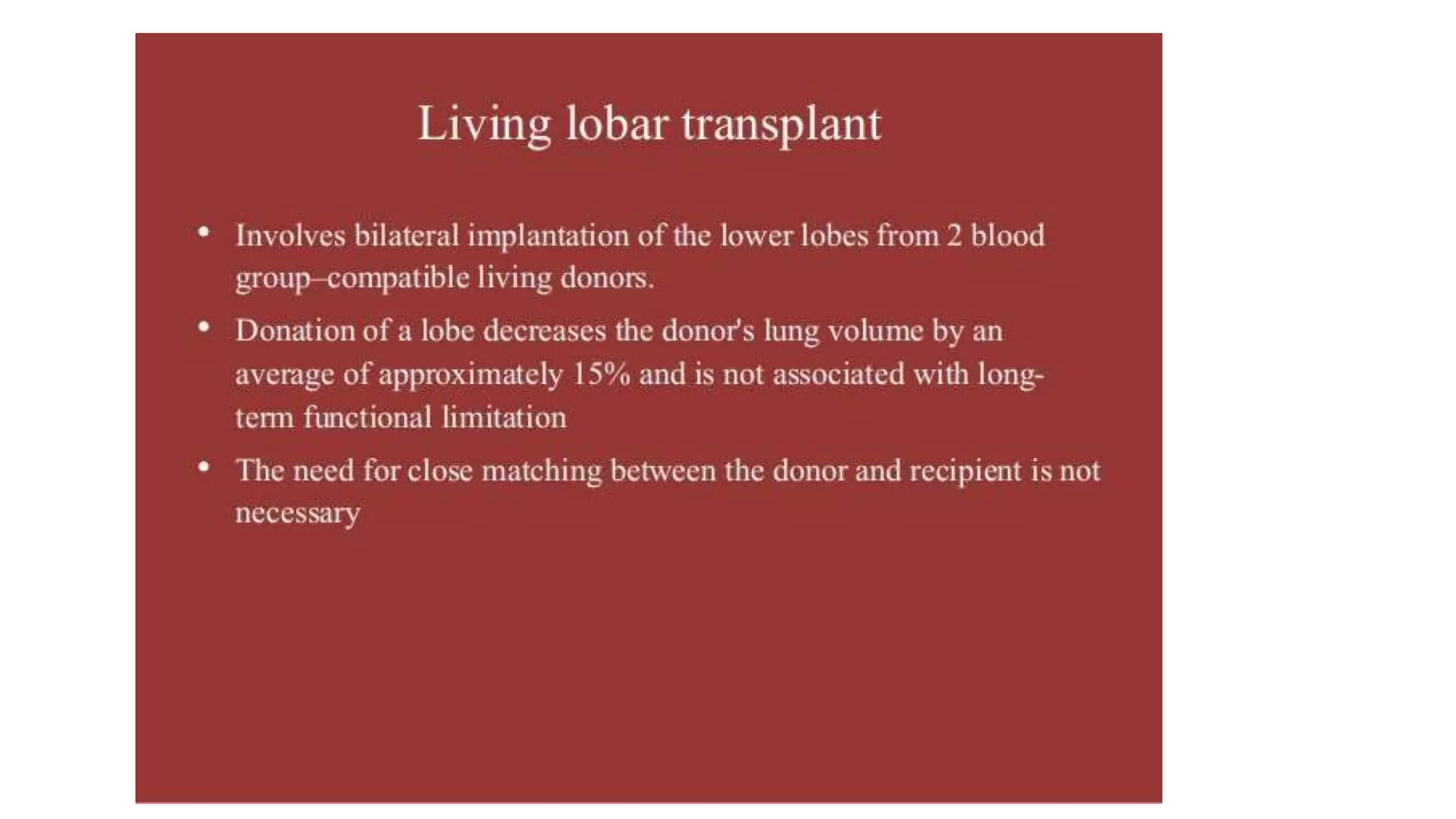 Lung transplantation | PPTX