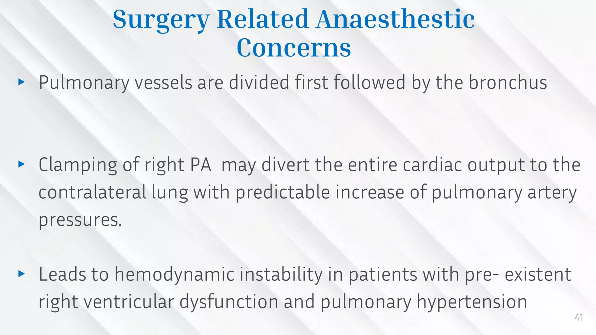 anaesthesia for Lung transplant | PPTX