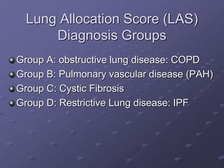 Lung Transplantation For CF | PPT