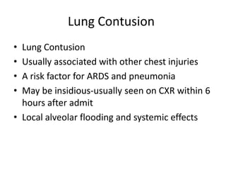 Lung trauma | PPTX