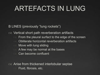 Lung ultrasound | PPTX