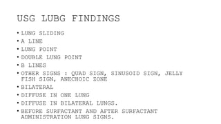 LUNG ULTRASOUND IN NEONATAL SPECIFIC LUNG DISEASES.pptx