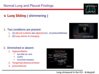 Lung ultrasound in critical care 10.1.2019